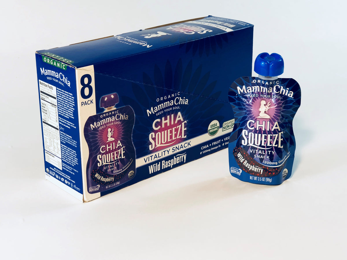 Momma Chia's Organic Chia Squeeze Packs at Carbon Athletics